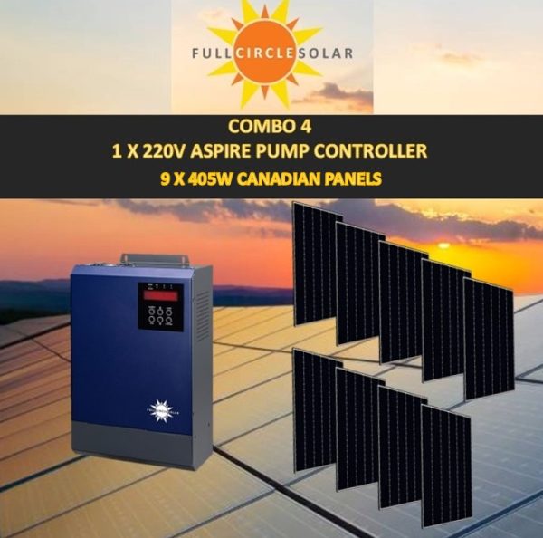 Aspire Inverter Borehole Pump combo deal, Solar controller, Borehole ...