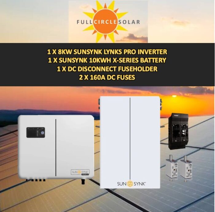 Sunsynk 8kw Backup Combo Deal 8 (VAT incl.) - Full Circle Solar